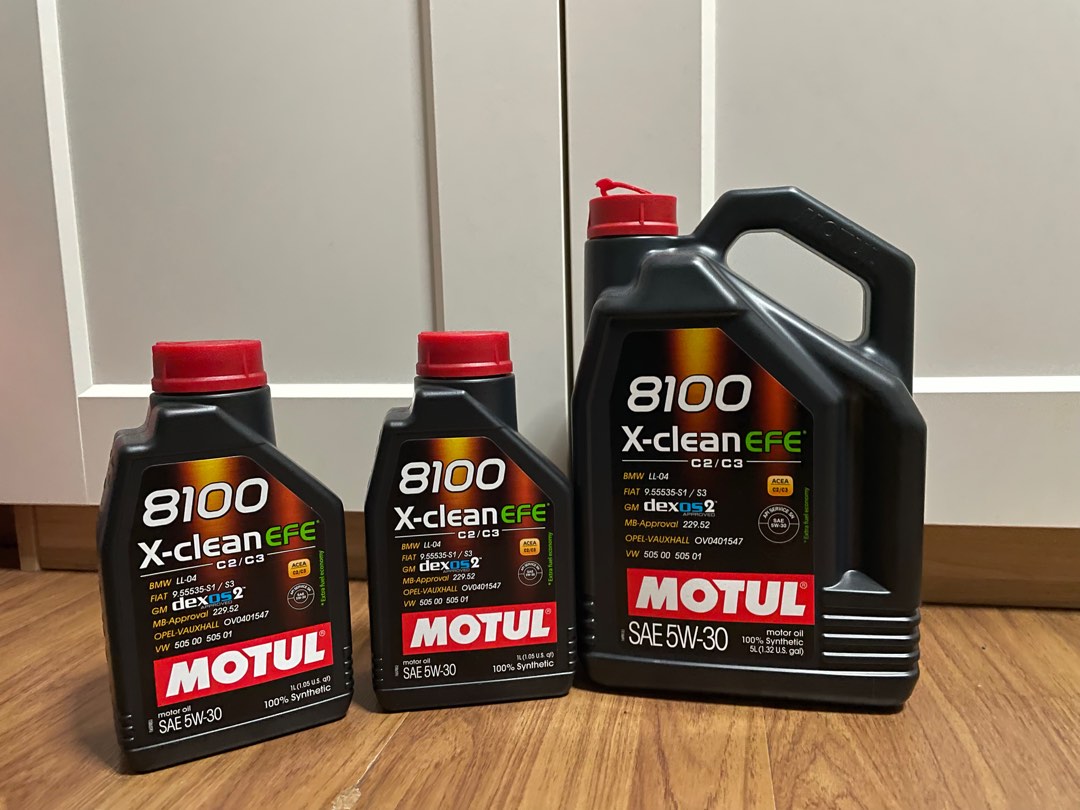 Motul X8100 X-Clean EFE 5W30, Car Accessories, Accessories on Carousell