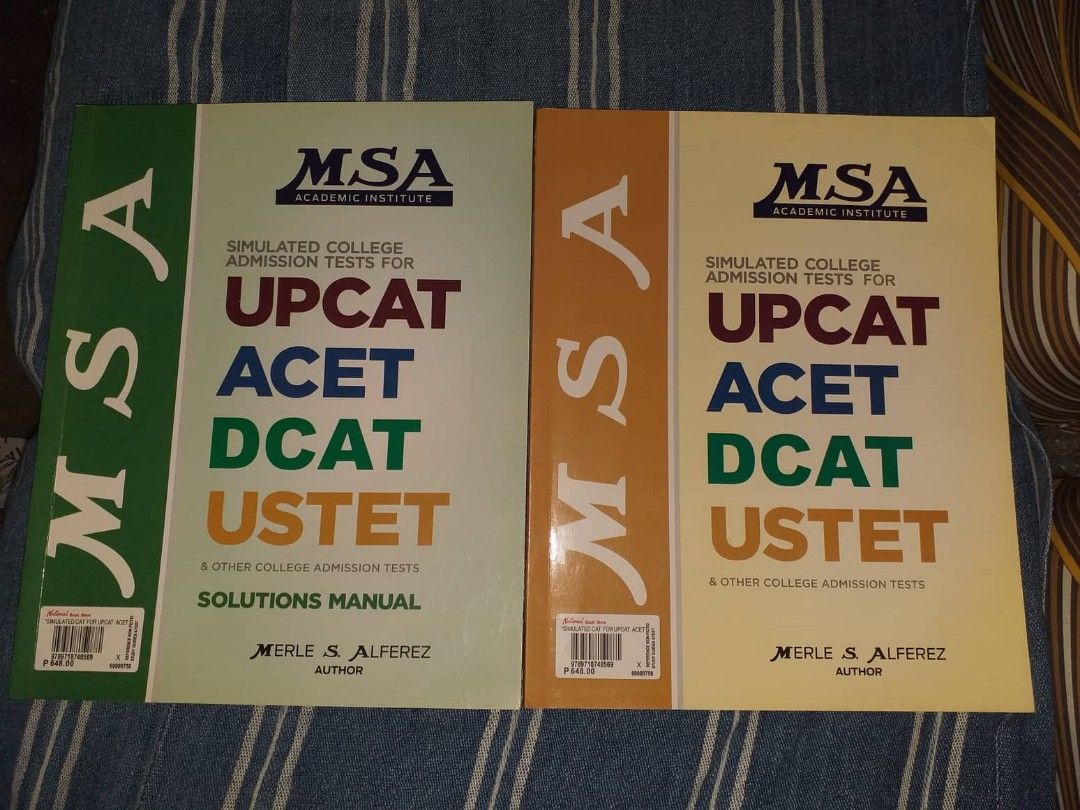 MSA REVIEWER FOR COLLEGE ENTRANCE EXAM (bundle), Hobbies & Toys, Books ...