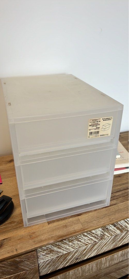 Muji 3 drawers, Furniture & Home Living, Home Improvement ...