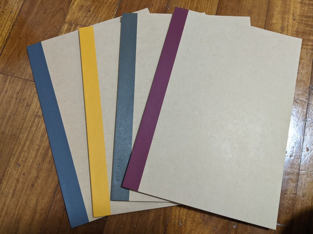 Muji Minimalistic A5 Notebook, Set of 4, lined, Hobbies & Toys ...