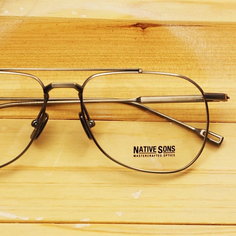 NATIVE SONS, SHEPARD , ATS ANTIQUE SILVER ,SIZE: 55-15-144, 男裝, 手錶及配件, 眼鏡 - Carousell