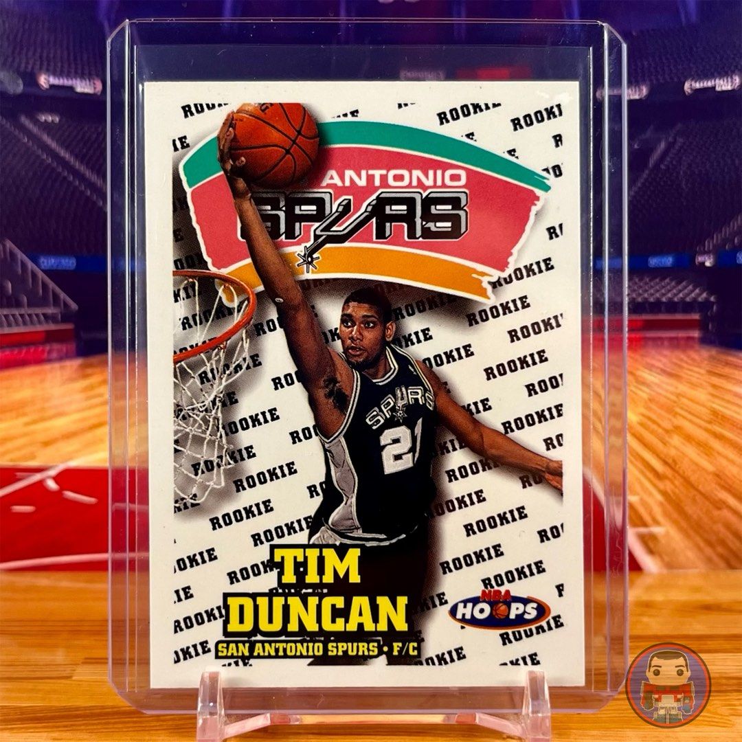 NBA Cards - Tim Duncan 1997-98 Skybox NBA Hoops #166 (Rookie Card) RC ...
