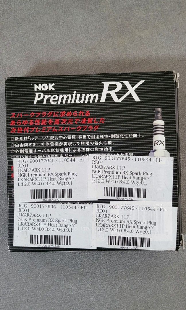 NGL Premium RX Spark Plugs, Car Accessories, Accessories on Carousell