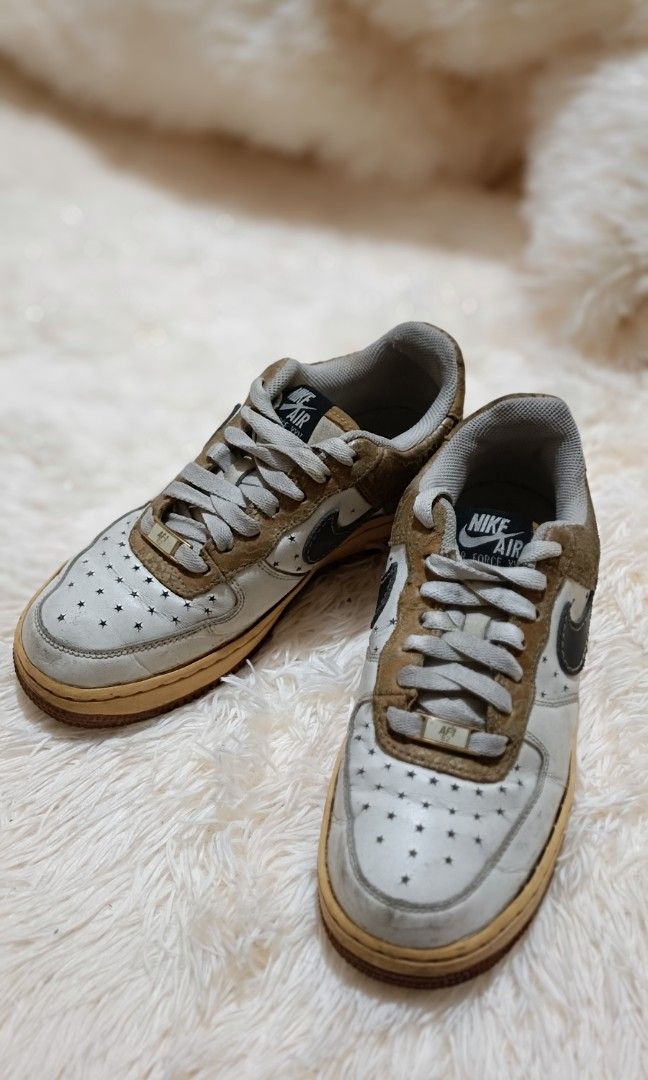 Nike Air F1 XXV Original Metalic Gold Limited Edition, Fesyen Wanita ...