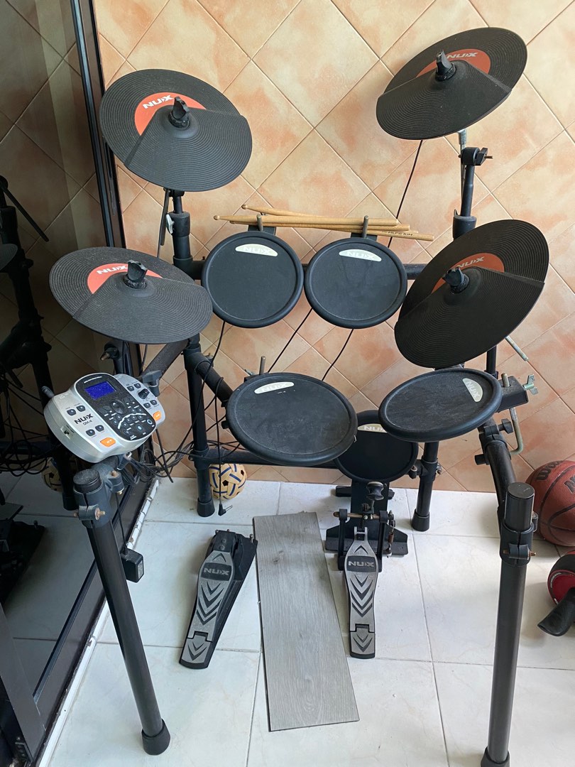 NUX DM-4 Drum Set, Hobbies & Toys, Music & Media, Musical Instruments ...