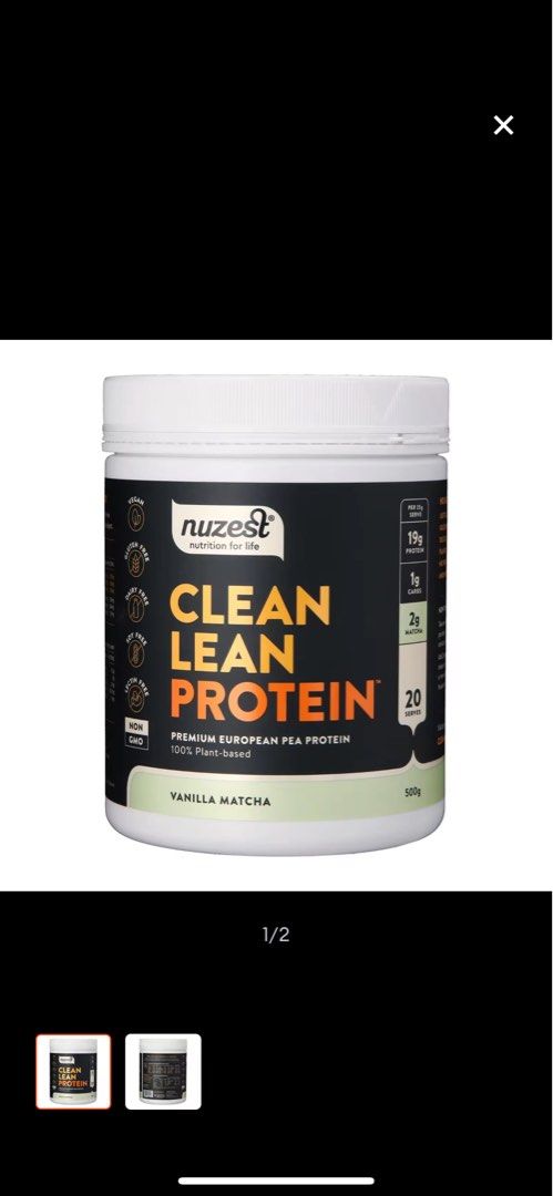 Nuzest Vegan Protein Powder Vanilla Matcha, Health & Nutrition, Health ...