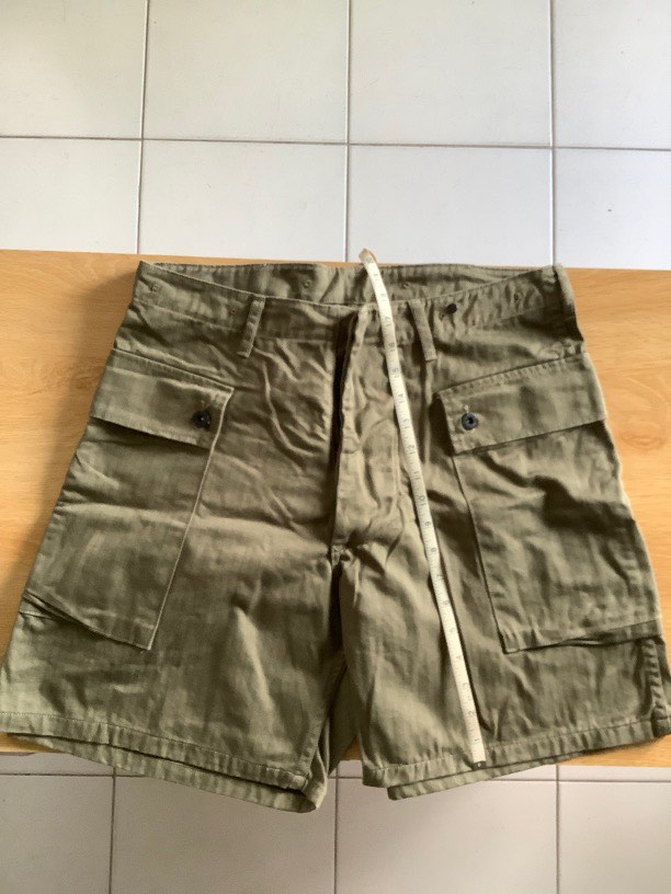Vintage styled military short, Men's Fashion, Bottoms, Shorts on Carousell