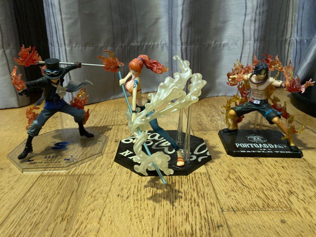 One piece figuarts zero bootleg set (luffy,zoro,sanji,nami,ace) sabo ...