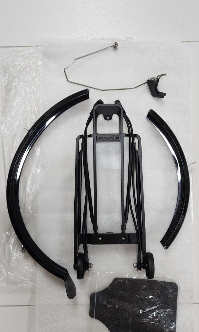 Orginal Brompton Rear Rack , rolling wheels , Mudguard , Front back ...
