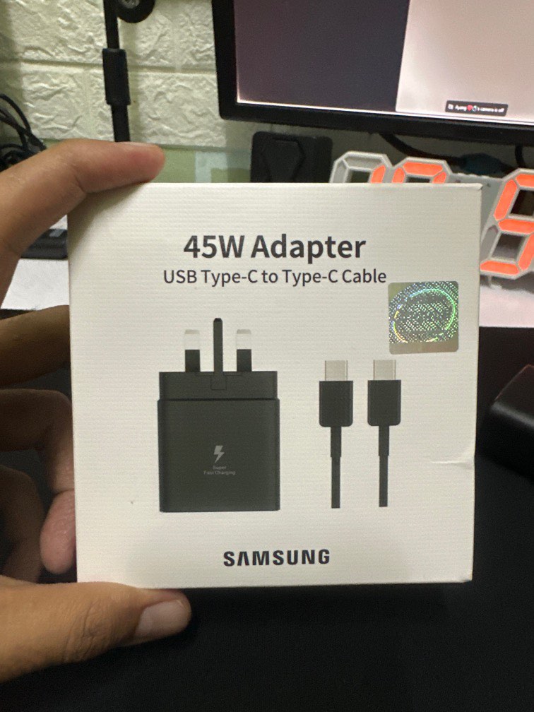 ORIGINAL Samsung 45 W adapter super fast charging, Computers & Tech ...