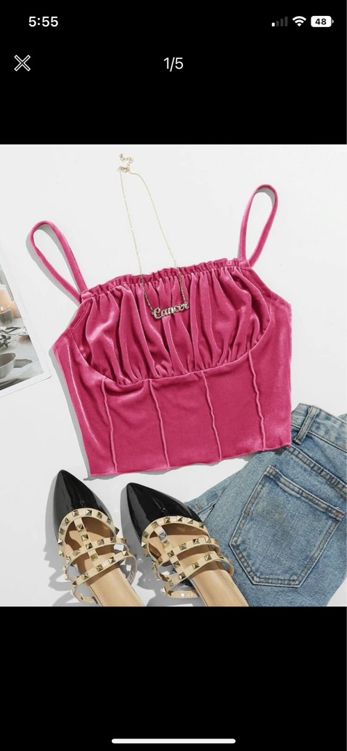 Original shein top, Women's Fashion, Tops, Others Tops on Carousell