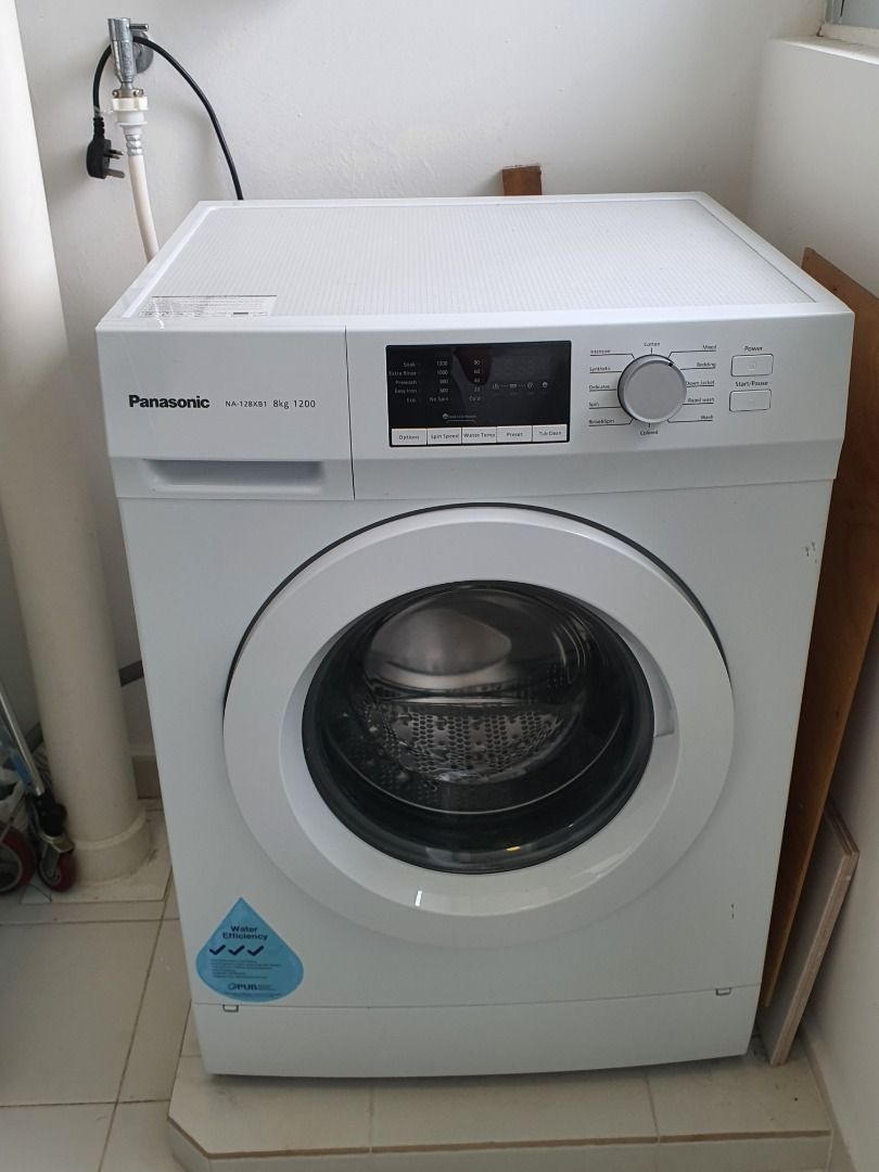 Panasonic Front Load Washing Machine 8 kg (NA-128XB1WSG), TV & Home ...