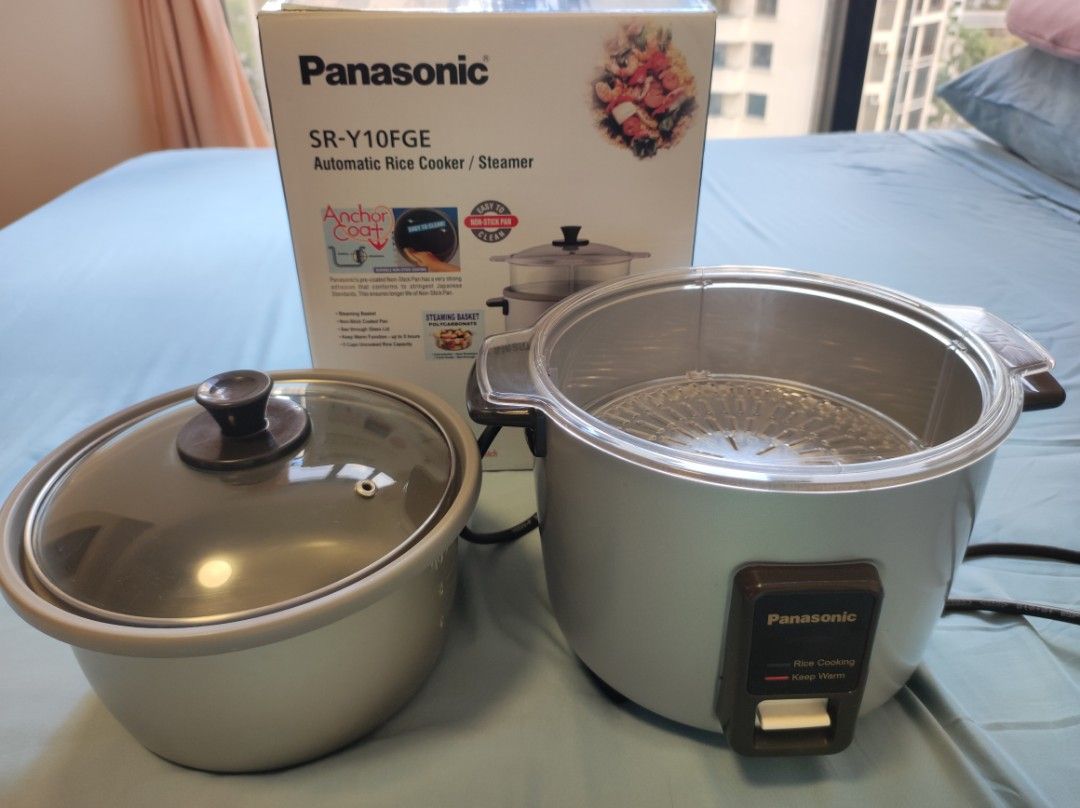 Panasonic rice cooker/ steamer SR-Y10FGE, TV & Home Appliances, Kitchen ...
