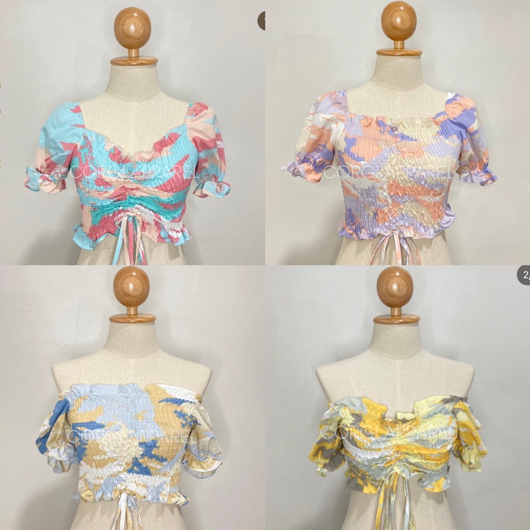 Pastel Bangkok Tops, Women's Fashion, Tops, Blouses on Carousell