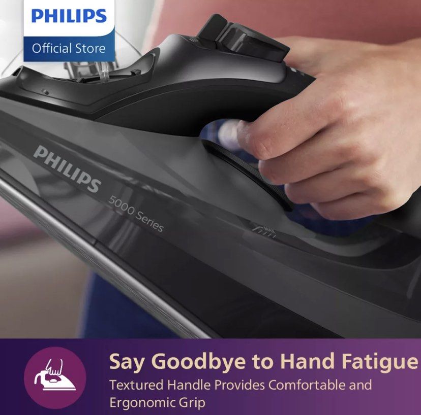 PHILIPS 5000 Series Steam Iron - DST5040/86 - SteamGlide Plus soleplate ...