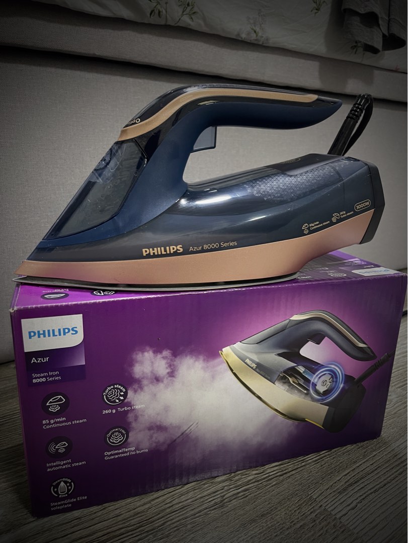 Philips Azur Steam Iron 8000 Series, TV & Home Appliances, Irons ...
