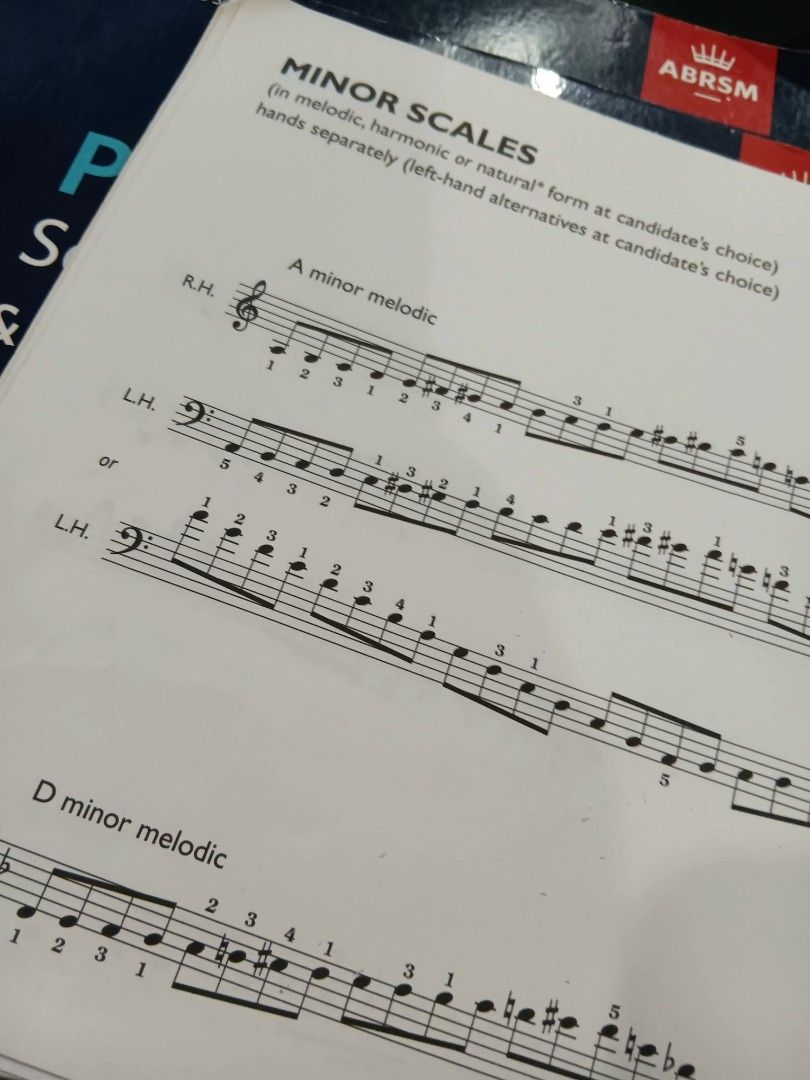 piano scales ABRSM book, Hobbies & Toys, Music & Media, Music Scores on Carousell