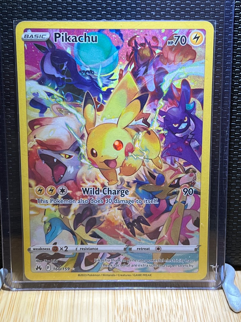 Pikachu secret rare crown zenith, Hobbies & Toys, Toys & Games on Carousell