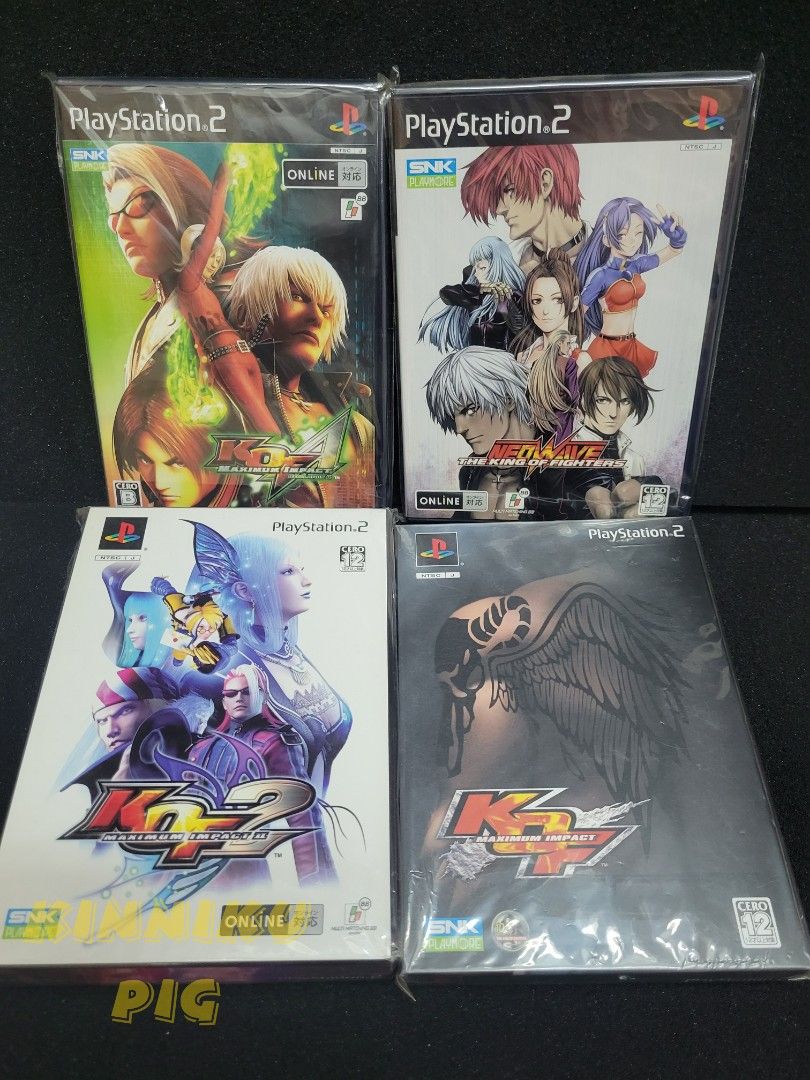 Playstation 2 The King of Fighters Neowave Maximum Impact 2 A set of 4 PS2 KOF, 電子遊戲, 電子遊戲 ...