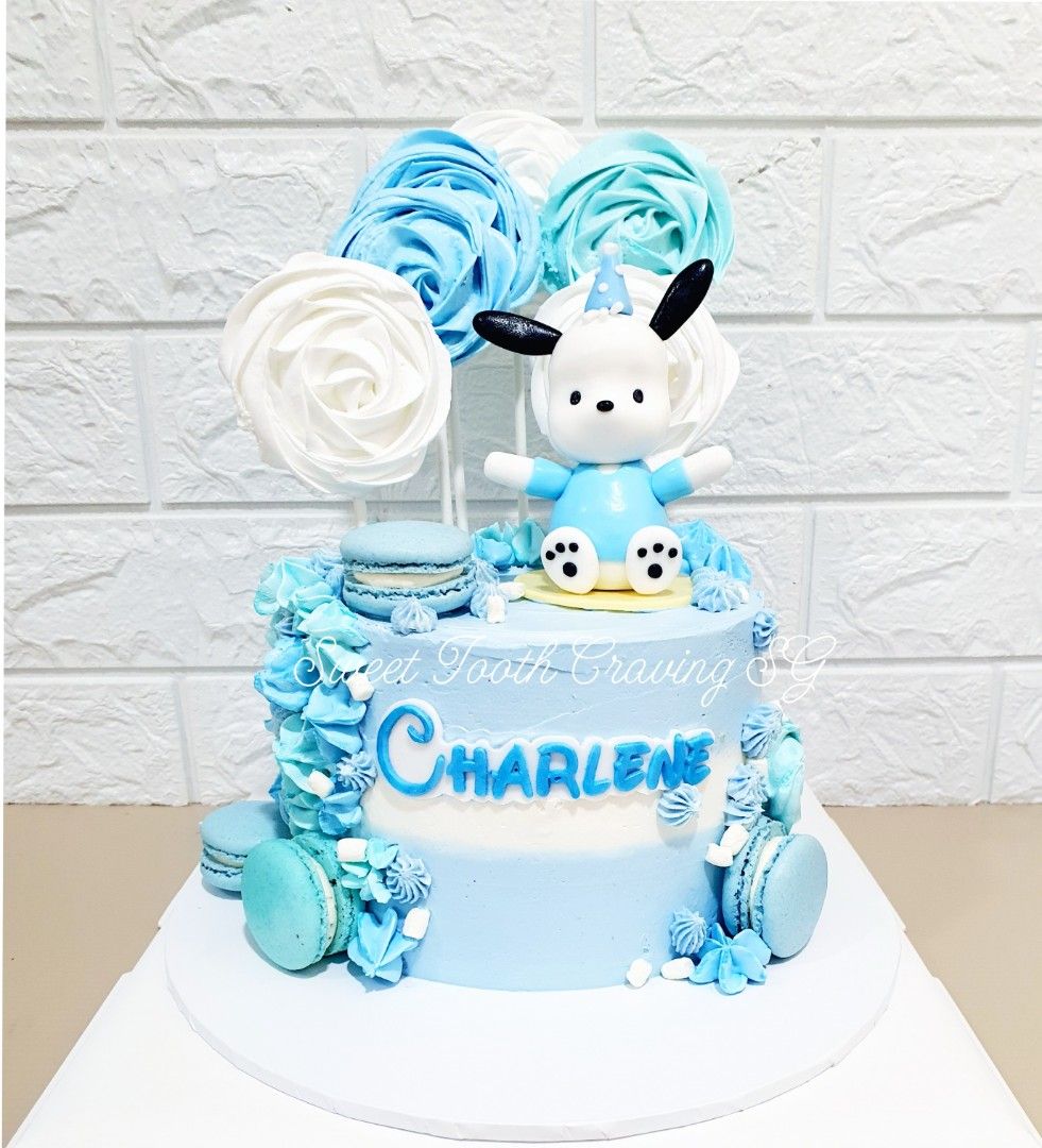 Pochacco Cake, Food & Drinks, Homemade Bakes on Carousell