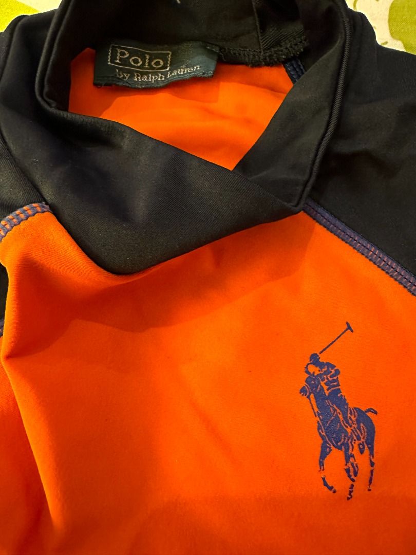Polo Rash Guard for Boys (Orange) $18, Men's Fashion, Tops & Sets, Swim ...
