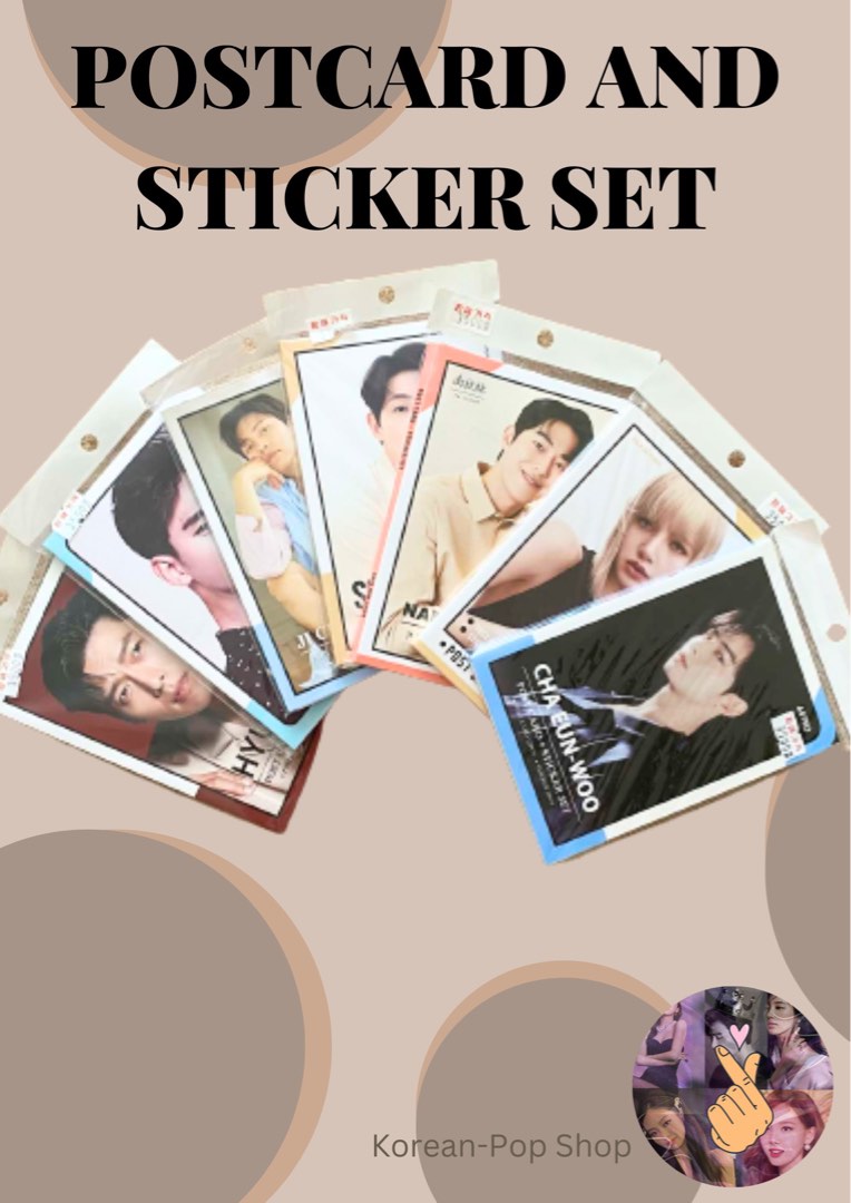 Postcard and sticker set on Carousell