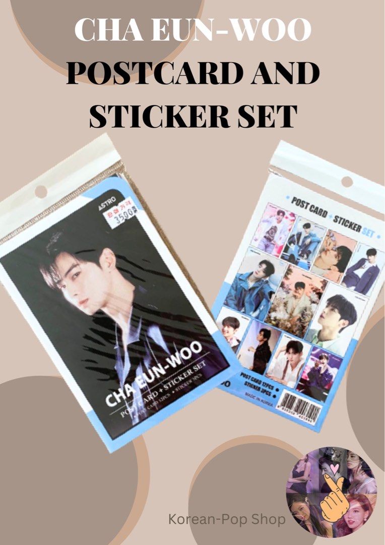 Postcard and sticker set on Carousell