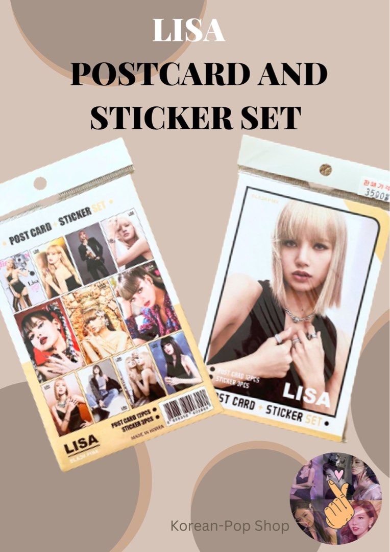 Postcard and sticker set on Carousell