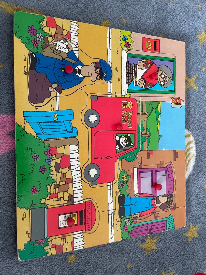 Postman Pat Shape Puzzle Board, Babies & Kids, Infant Playtime on Carousell