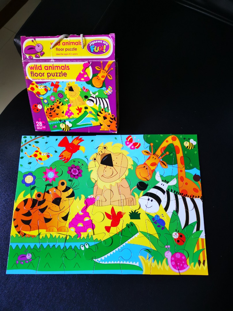 [PRELOVED] Wild Animals Floor Puzzle, The Learning Journey - Match It ...