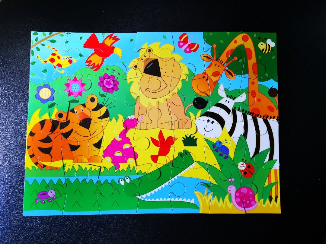 [PRELOVED] Wild Animals Floor Puzzle, The Learning Journey - Match It ...