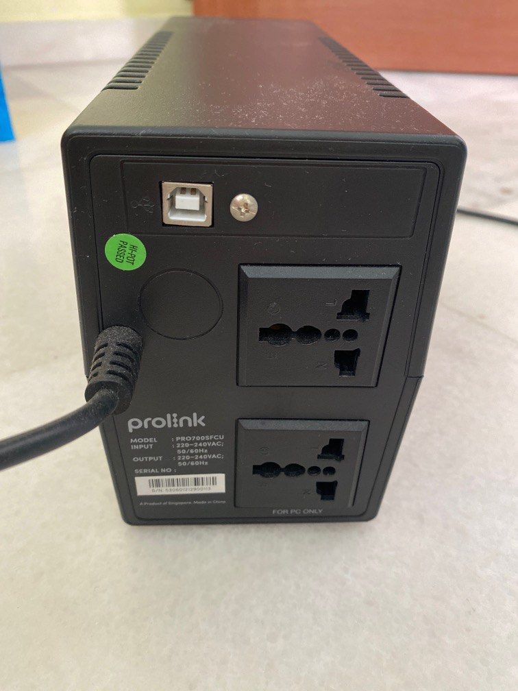 ProLink UPS power supply backup, TV & Home Appliances, Other Home ...