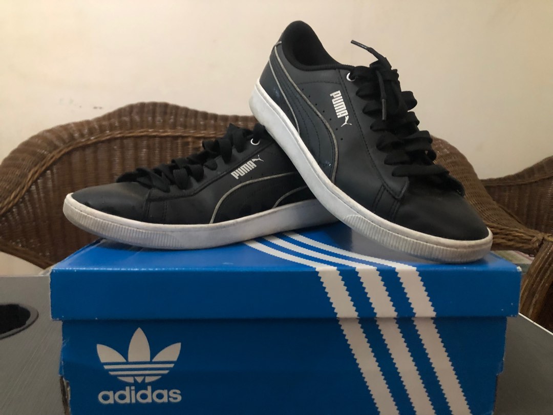 PUMA matte black; EUR 38.5, Men's Fashion, Footwear, Sneakers on Carousell