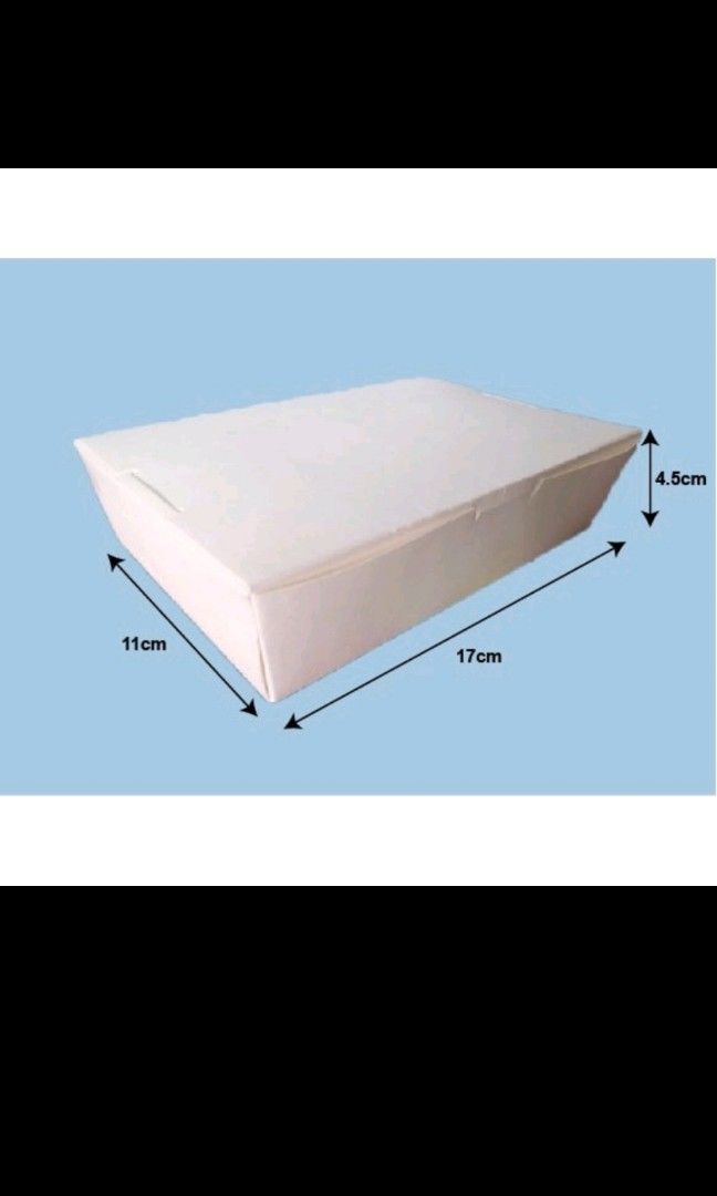 QUALITY WHITE PAPER LUNCH BOX, Furniture & Home Living, Kitchenware ...