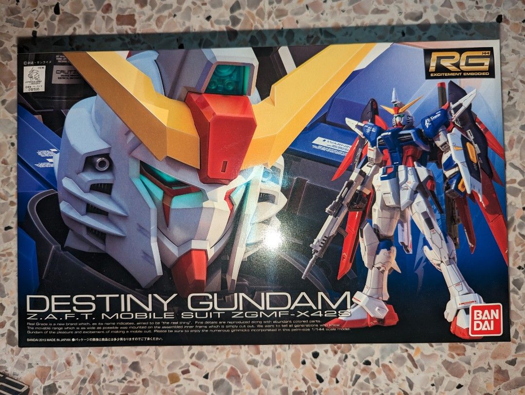 RG Destiny Gundam, Hobbies & Toys, Toys & Games on Carousell
