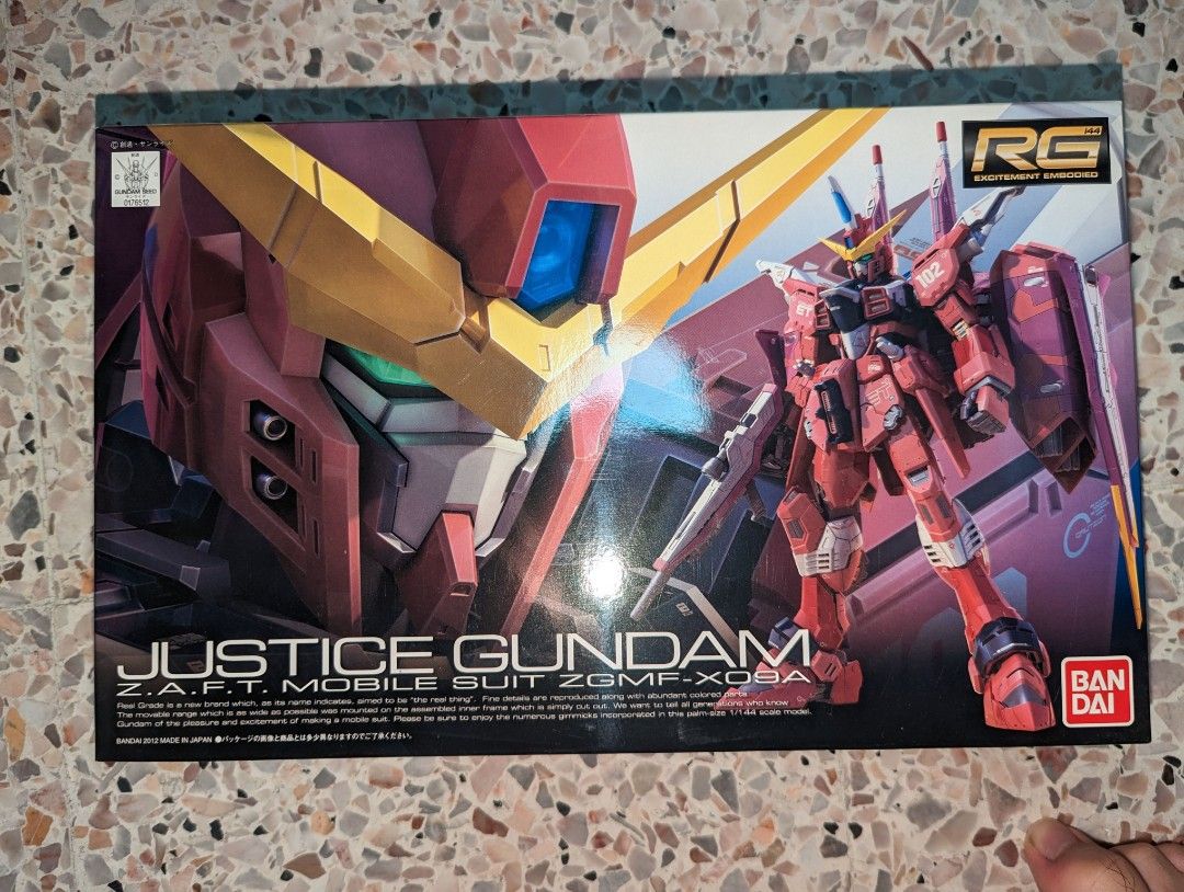 RG Justice Gundam, Hobbies & Toys, Toys & Games on Carousell