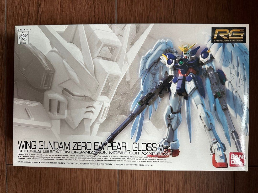 RG Wing Gundam Zero EW Pearl Gloss Ver., 興趣及遊戲, 玩具 & 遊戲類 - Carousell