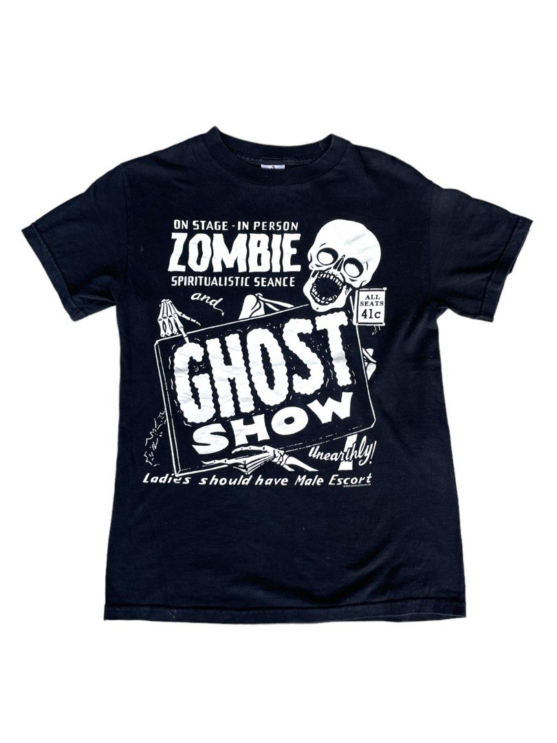 ROB ZOMBIE Y2K Ghost Show Rock Band Tour T-shirt, Men's Fashion, Tops ...