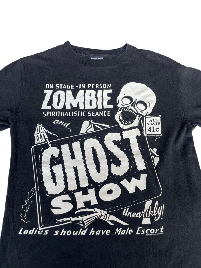 ROB ZOMBIE Y2K Ghost Show Rock Band Tour T-shirt, Men's Fashion, Tops ...