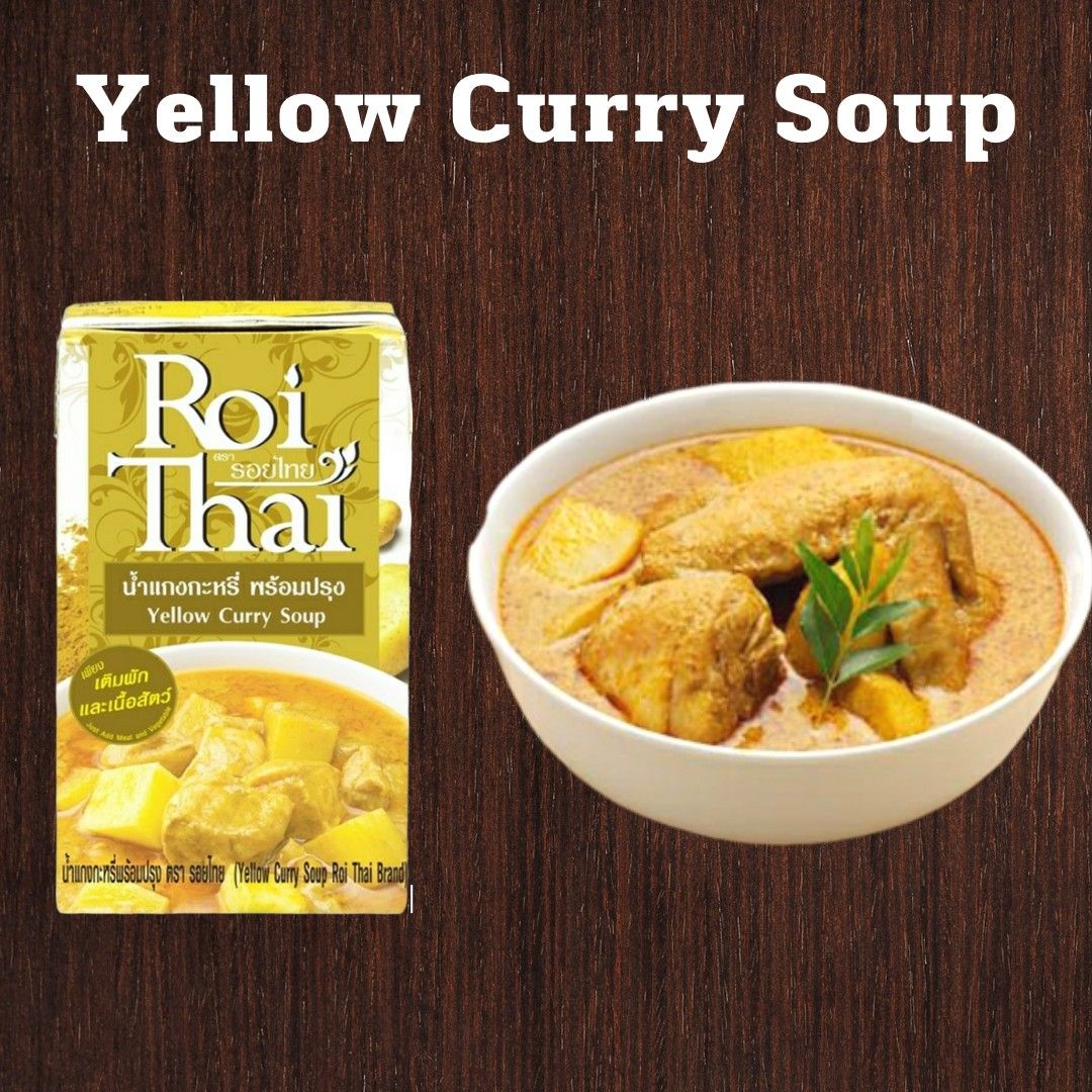 Roi Thai Brand Instant Curry Halal Soup 500ML Tom Yum Soup,Green Curry ...