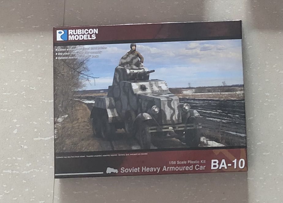 Rubicon Models 1/56 Soviet BA-10 Heavy Armoured Car Model Kit, Hobbies ...