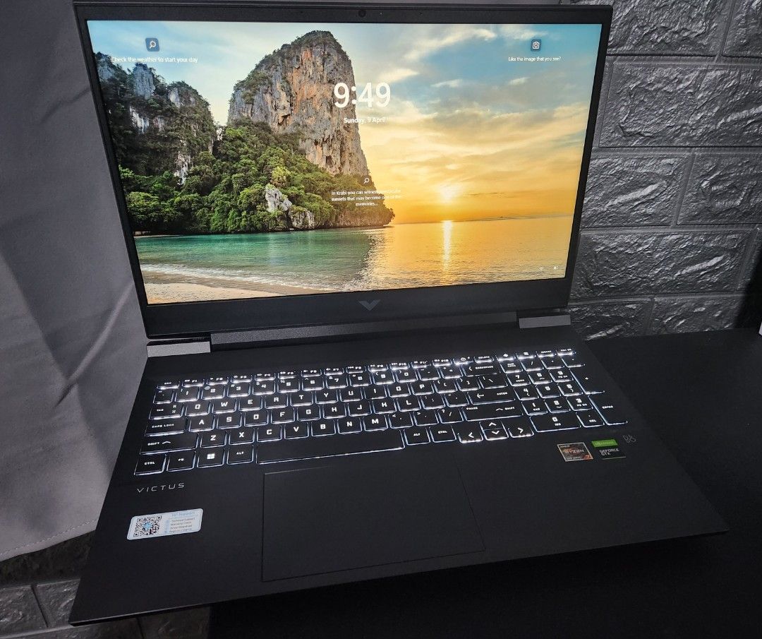 RYZEN 7 5800H GTX 1650 16GB RAM 512GB SSD HP VICTUS OMEN GAMING LAPTOP ...