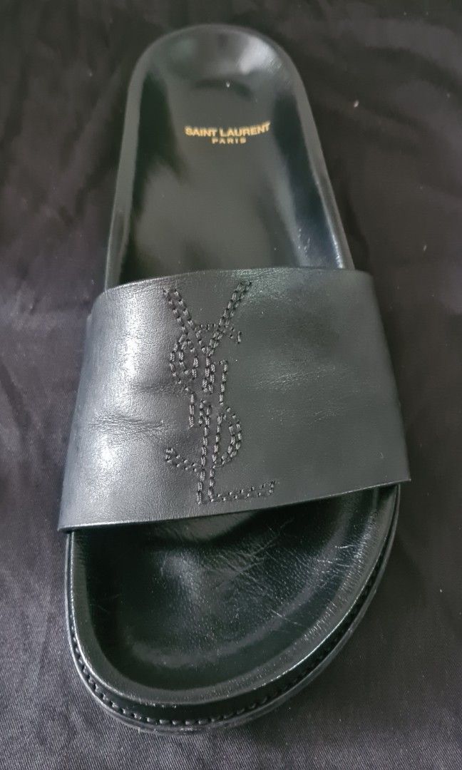 Saint Laurent YSL Slides, Luxury, Sneakers & Footwear on Carousell