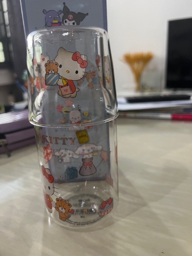 Sandrio glass set, Furniture & Home Living, Bathroom & Kitchen Fixtures ...