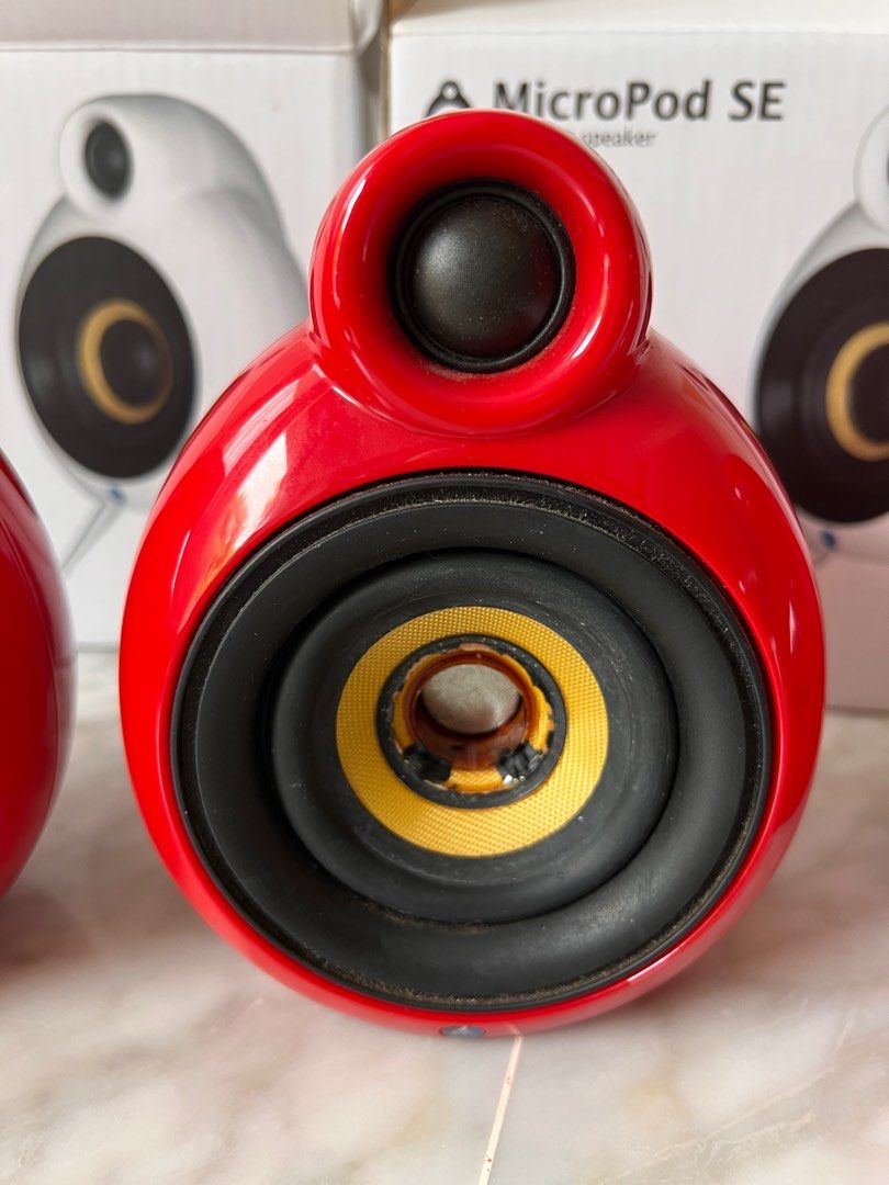 Scandyna Micropod speakers in RED (3), Audio, Soundbars, Speakers ...