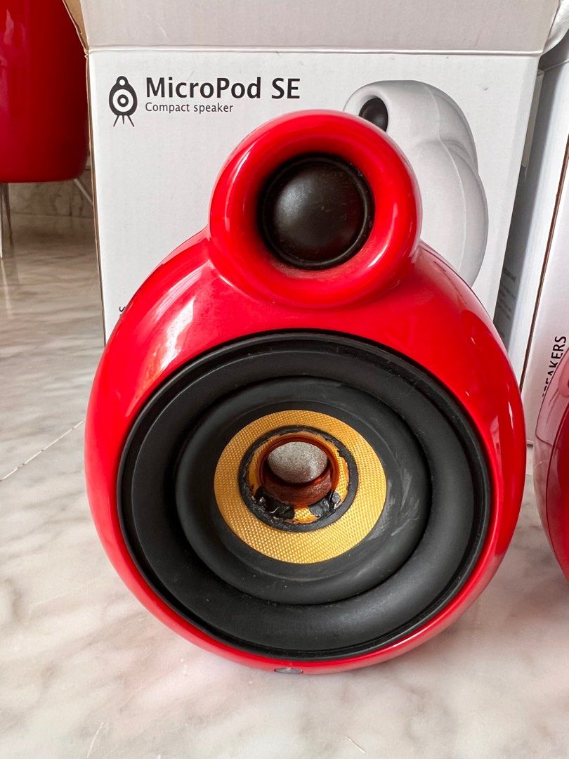 Scandyna Micropod speakers in RED (3), Audio, Soundbars, Speakers ...