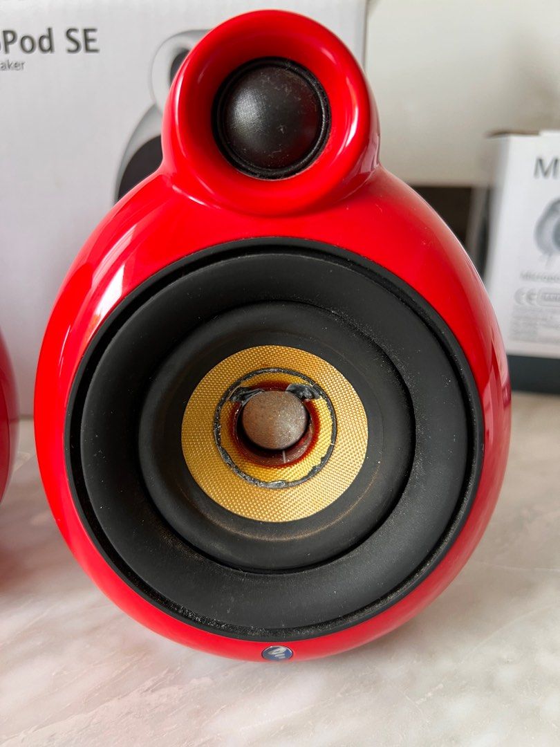 Scandyna Micropod speakers in RED (3), Audio, Soundbars, Speakers ...