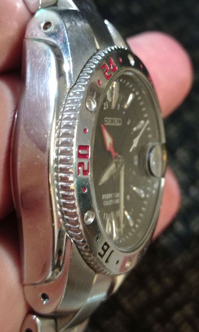 Seiko 8F56 Perpetual Calendar Titanium GMT, Men's Fashion, Watches ...