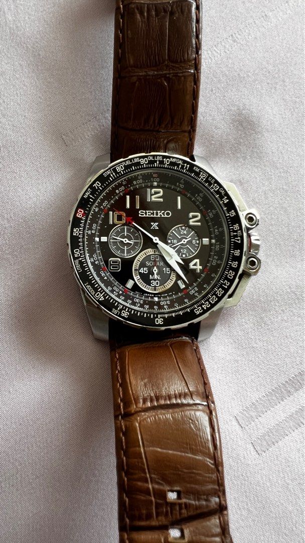 Seiko solar battery watch, Men's Fashion, Watches & Accessories ...