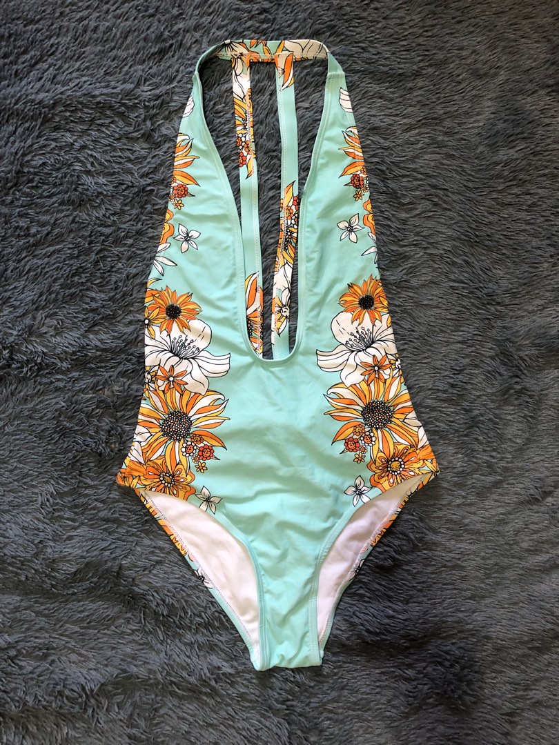 Sexy Turquoise one piece, Women's Fashion, Swimwear, Bikinis ...